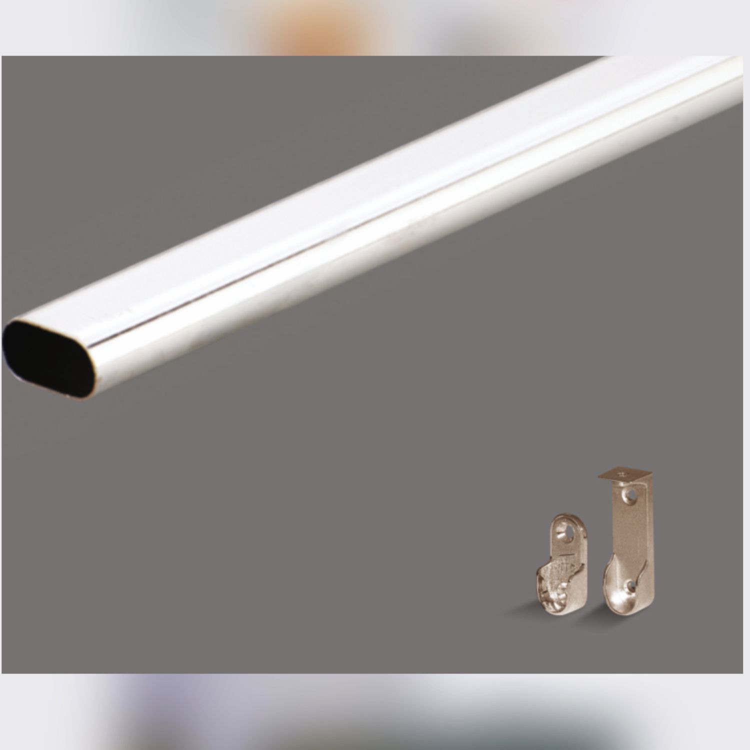 Oval Rod, Chrome - INOX